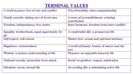 Terminal Values: Definition, Examples & Quiz | Study.com